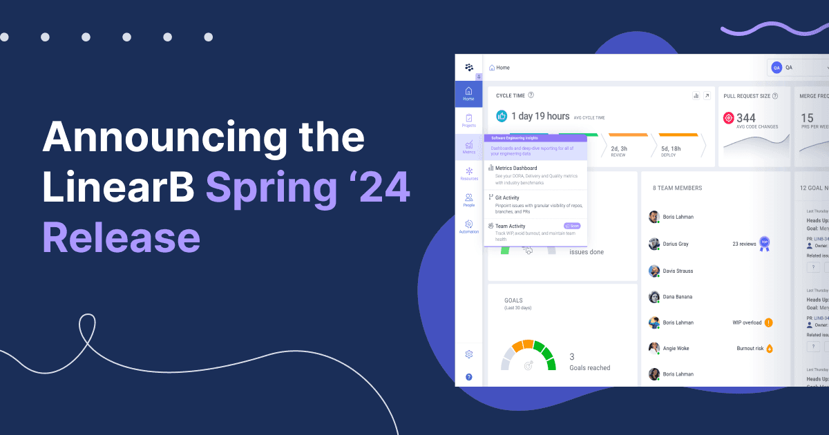Announcing the Spring '24 Release of LinearB | LinearB Blog